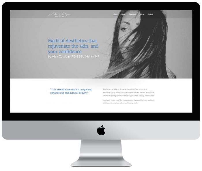 Website Development for Alex Costigan - Medical Aesthetics, Wirral ...